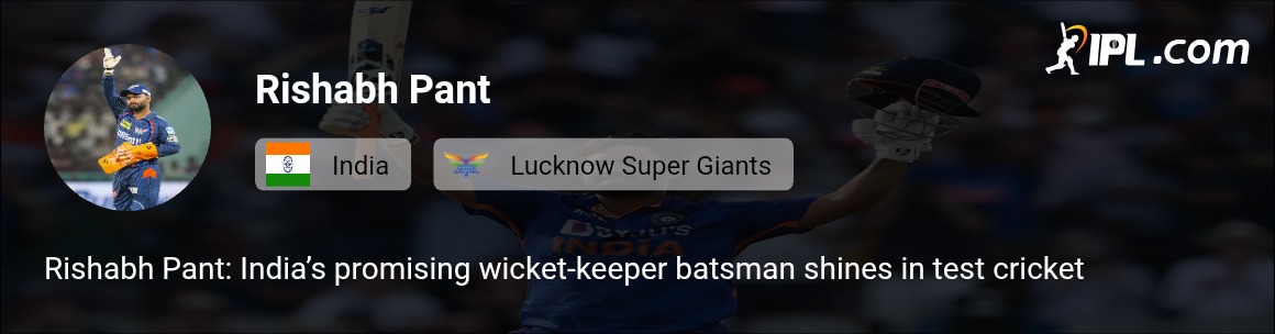 Rishabh Pant Profile - Cricket Player | Stats, Records, Video