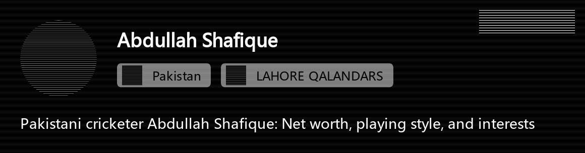 Abdullah Shafique Profile - Cricket Player | Stats, Records, Video