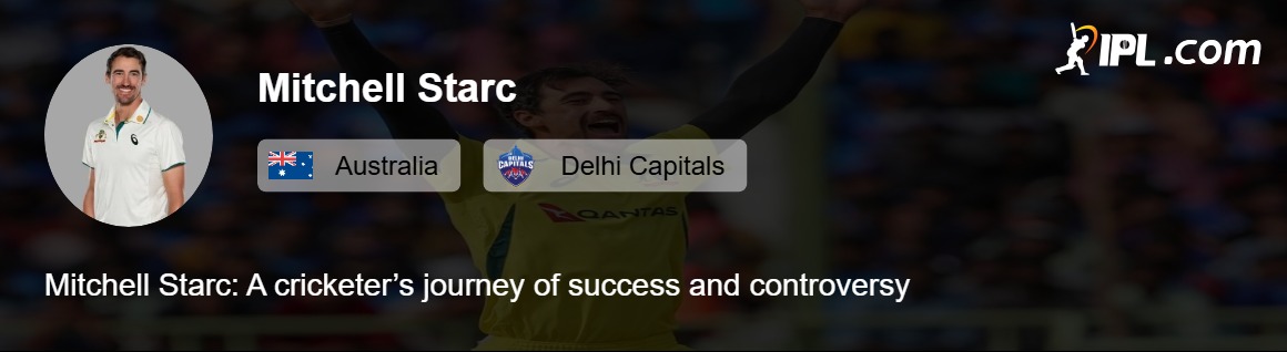 Mitchell Starc Profile - Cricket Player | Stats, Records, Video