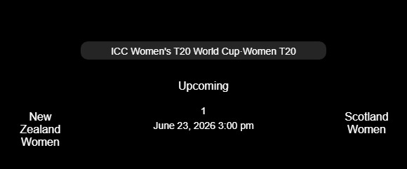 New Zealand Women vs Scotland Women · Match 19 · ICC Women's T20 World ...