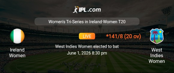 Ireland Women vs West Indies Women · Match 4 · Women's Tri-Series in ...